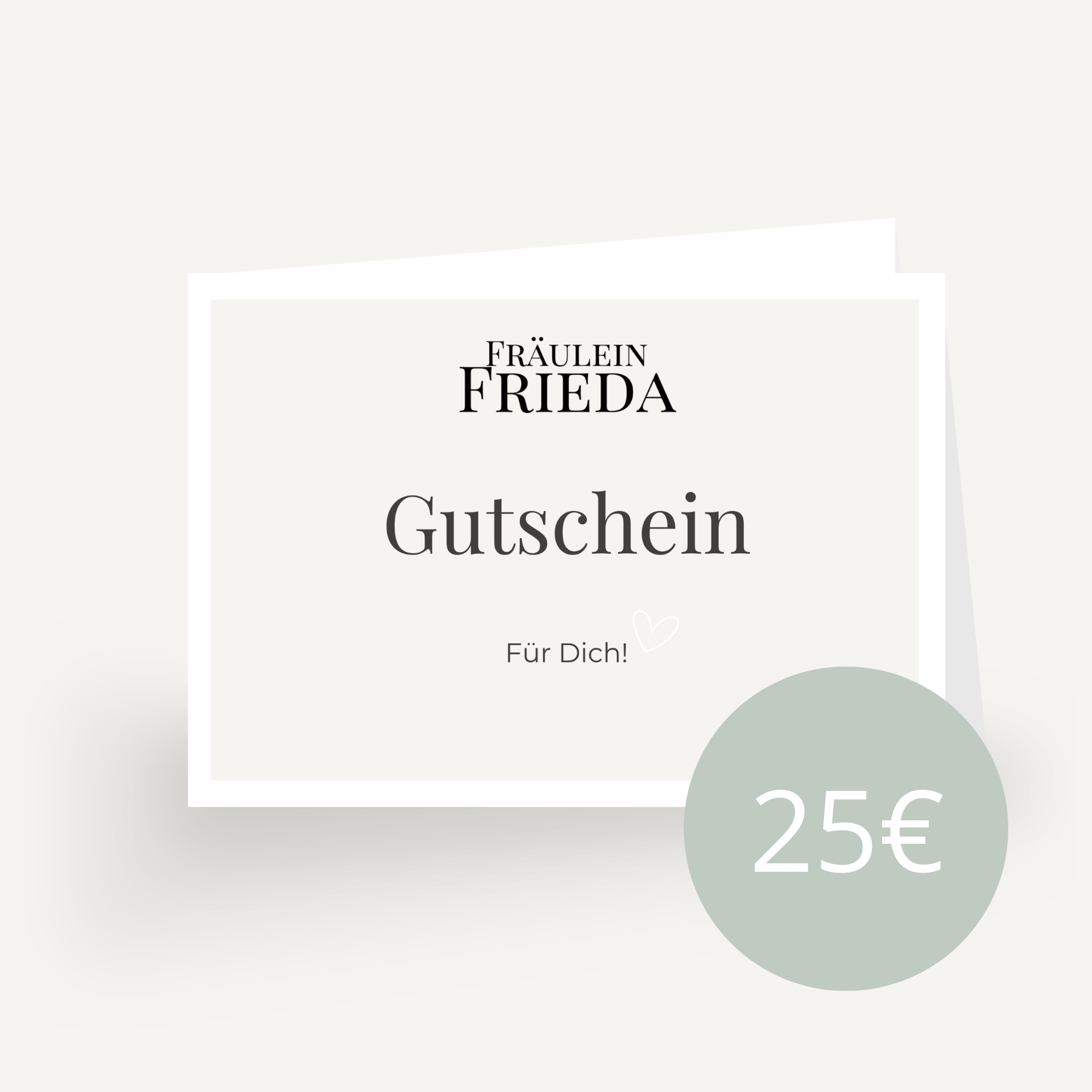 Gutschein zum Ausdrucken | Wert 25€ – Fräulein Frieda